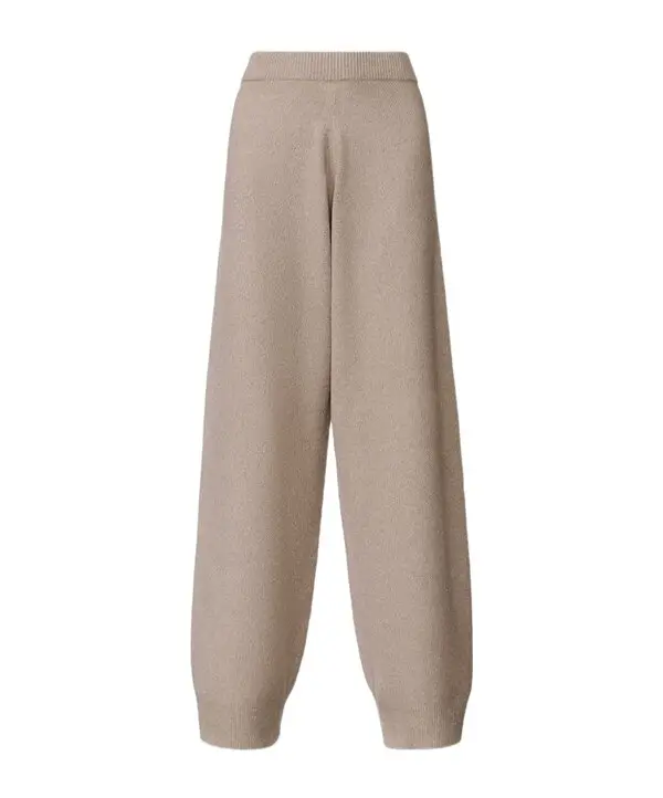 Fabiana Filippi Platinum Lurex Wide Leg Trousers