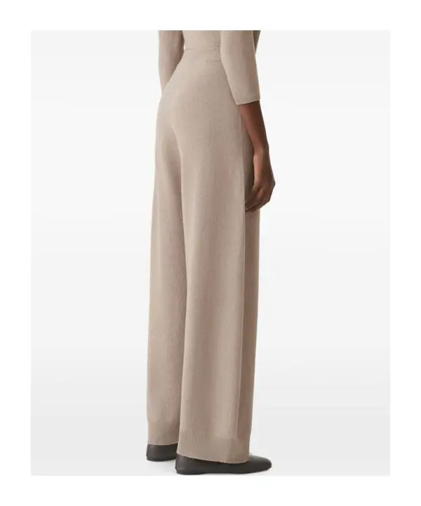 Fabiana Filippi Platinum Lurex Wide Leg Trousers