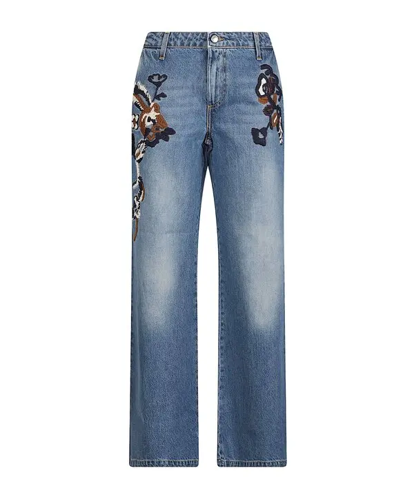 ERMANNO FIRENZE Embroidered Jeans