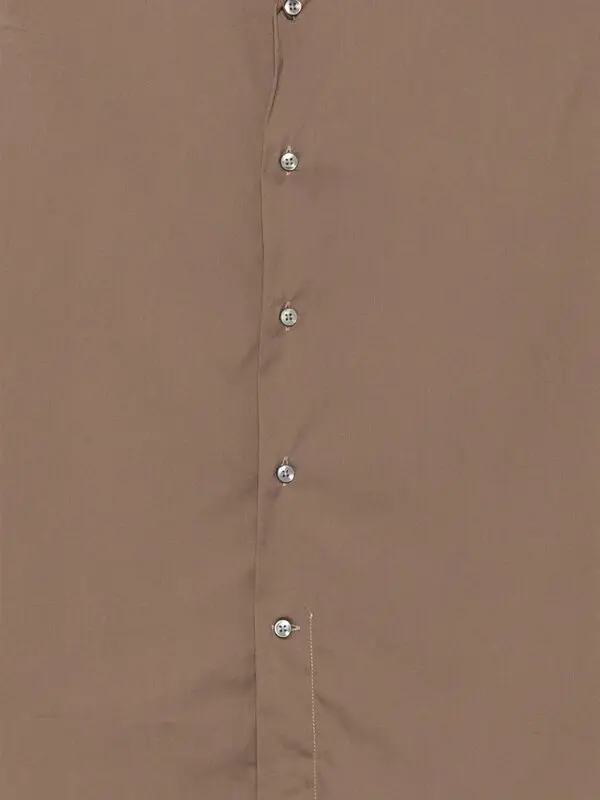 Canali Spread-collar Long-sleeve Shirt