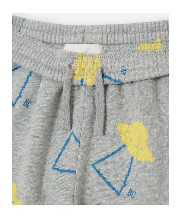 BOBO CHOSES Pixel Abduction Jogging Pants - Light Hemp Gray