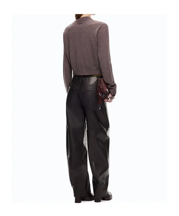 Pinko Asymmetric Button-fastening Sweater - Black