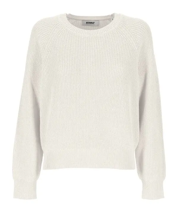 ECOALF Ribbed-knit Raglan-sleeve Sweater