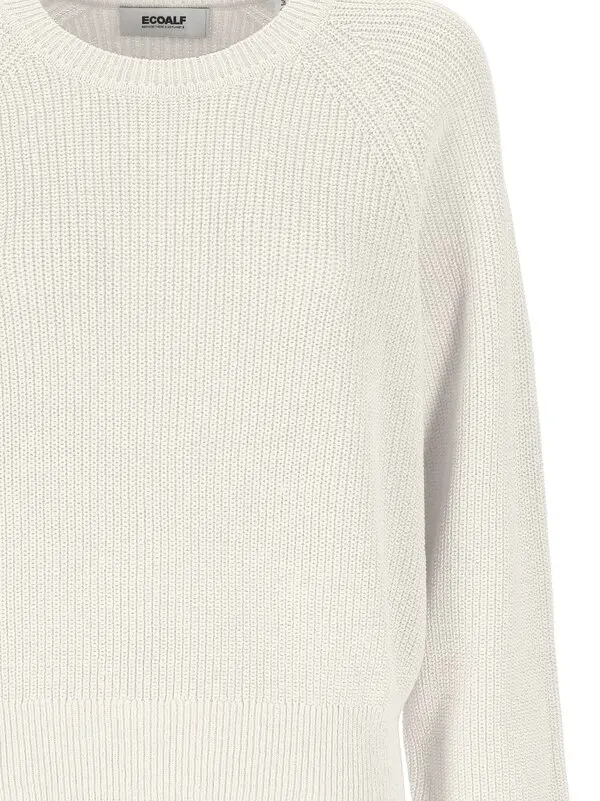 ECOALF Ribbed-knit Raglan-sleeve Sweater