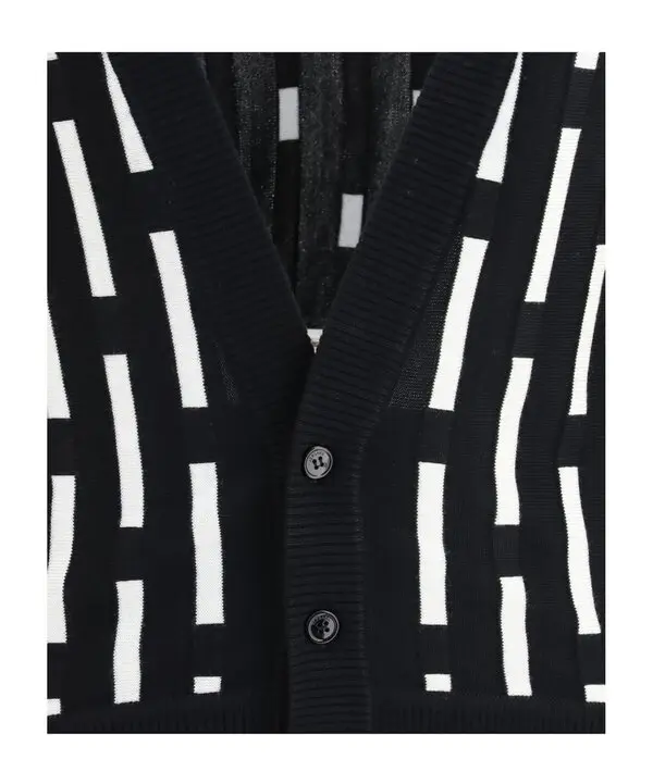 Versace Long-sleeved Knitted Cardigan