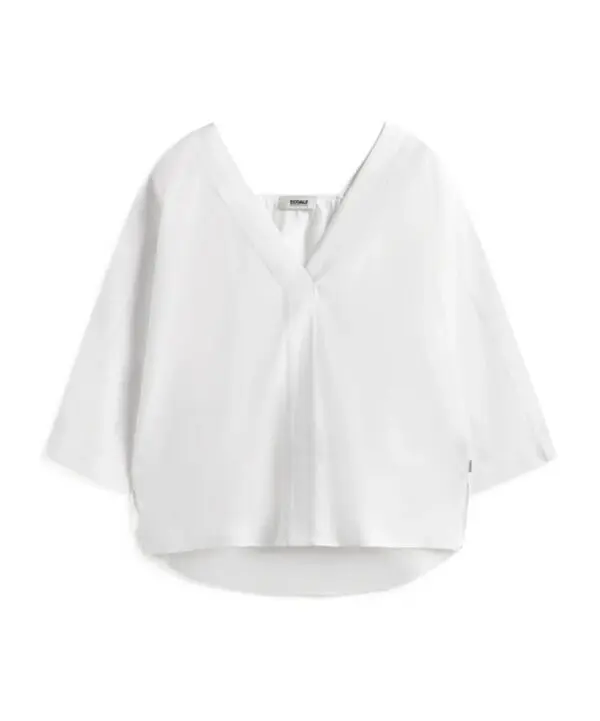 ECOALF V-neck Shirt With Side Slits