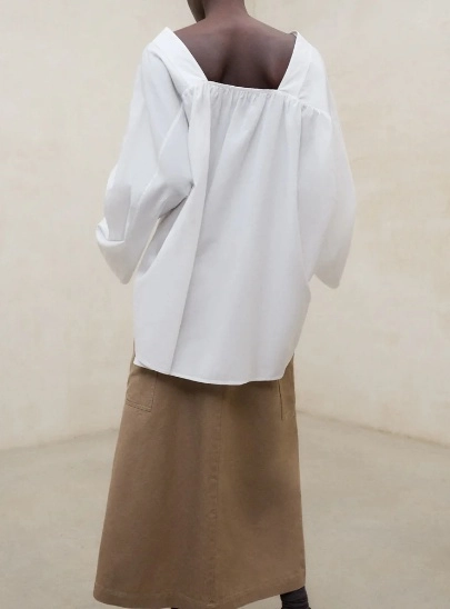 ECOALF V-neck Shirt With Side Slits