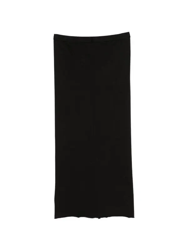 Rick Owens Drawstring-fastening Front-slit Midi Skirt