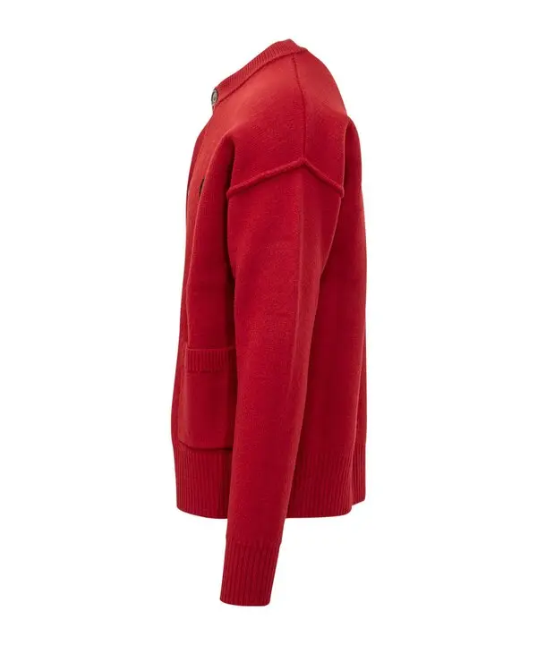 AMI Paris De Coeur Crewneck Cardigan