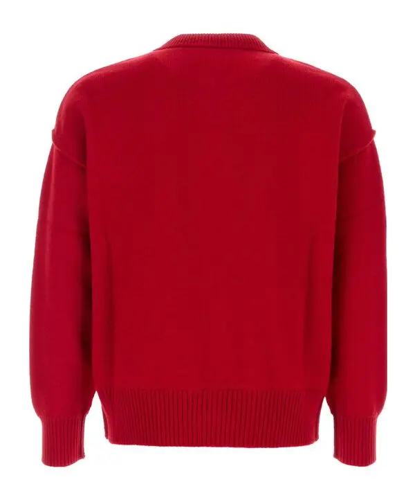 AMI Paris De Coeur Crewneck Cardigan