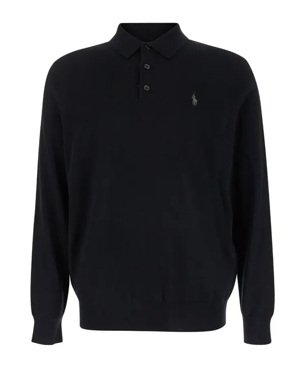 Polo Ralph Lauren Logo Embroidered Long-sleeved Polo Shirt