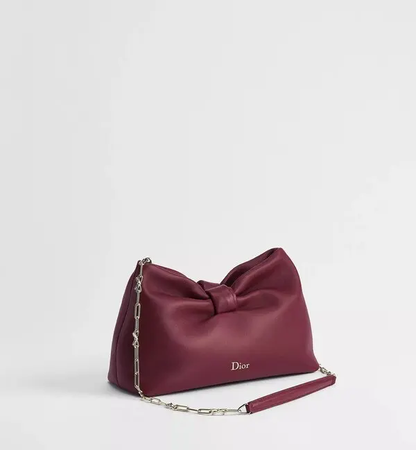 Dior Small Bow Bag - Hermit Red