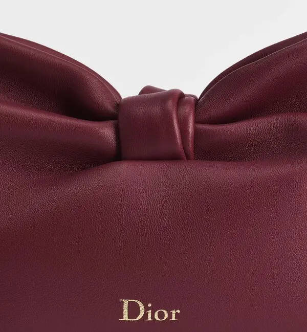Dior Small Bow Bag - Hermit Red