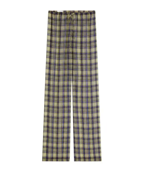 Dries Van Noten Elasticated Pleated Pants In Chiffon - No