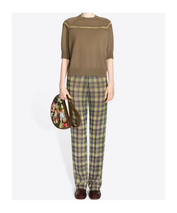 Dries Van Noten Elasticated Pleated Pants In Chiffon - No