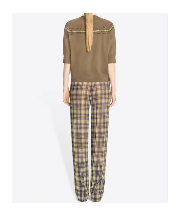 Dries Van Noten Elasticated Pleated Pants In Chiffon - No