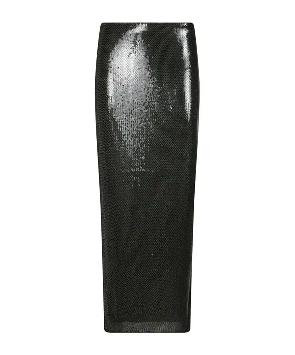 Patrizia Pepe Sequined Long Tulle Skirt - Green