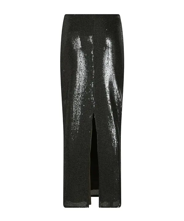 Patrizia Pepe Sequined Long Tulle Skirt - Green