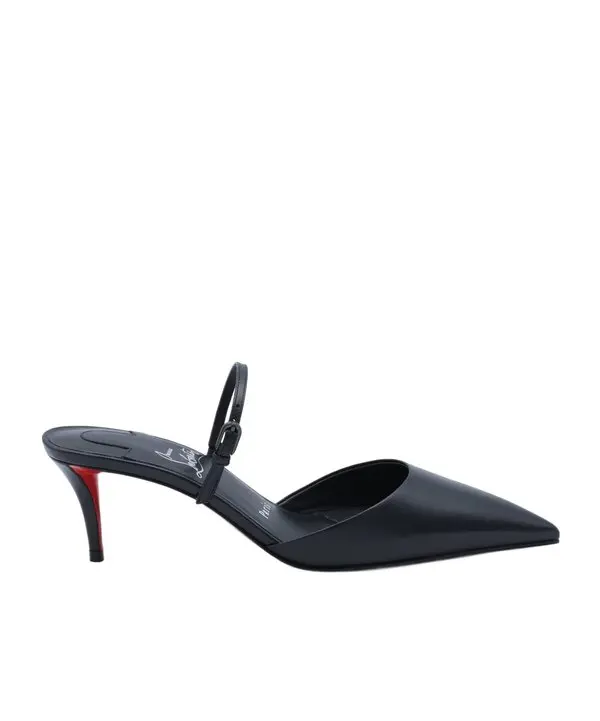CHRISTIAN LOUBOUTIN Leather Pointed Toe Slingback Pumps