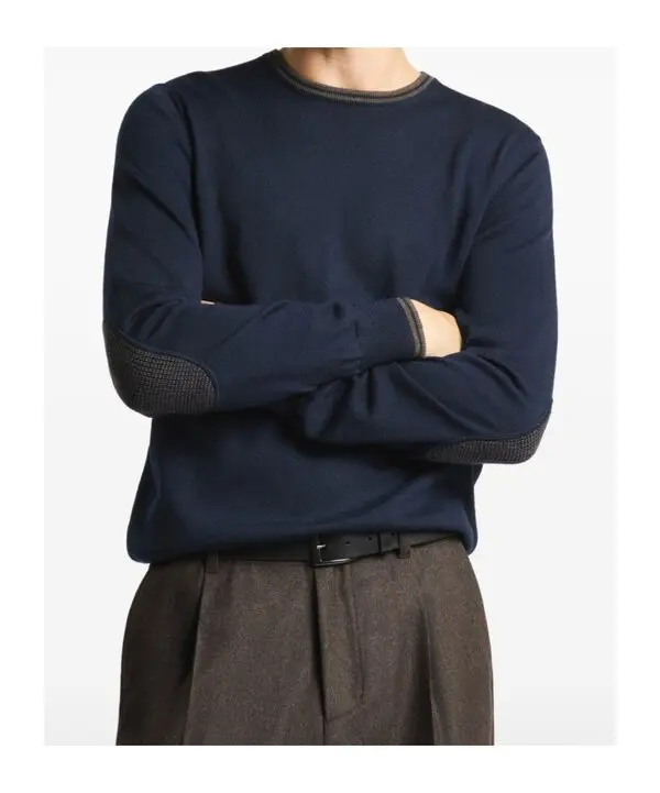 FAY Round-neck Pullover In Wool