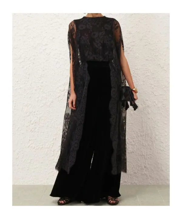 Zimmermann Valiant Lace Caped Top