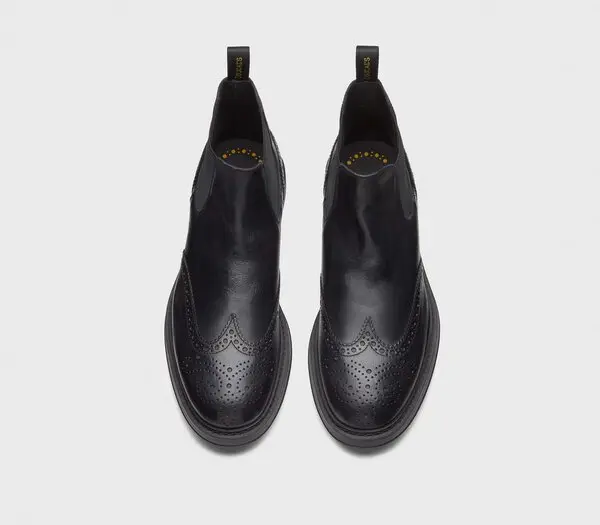 DOUCAL'S Perforated Leather Ankle Boots