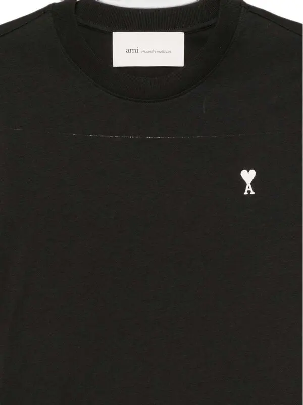 AMI Paris De Coeur Long-sleeve T-shirt - Black