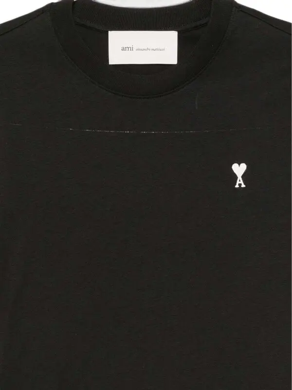 AMI Paris De Coeur Long-sleeve T-shirt - Black