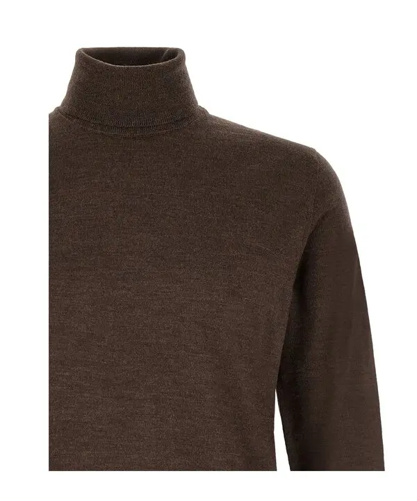 ZANONE Turtleneck Sweater - Brown
