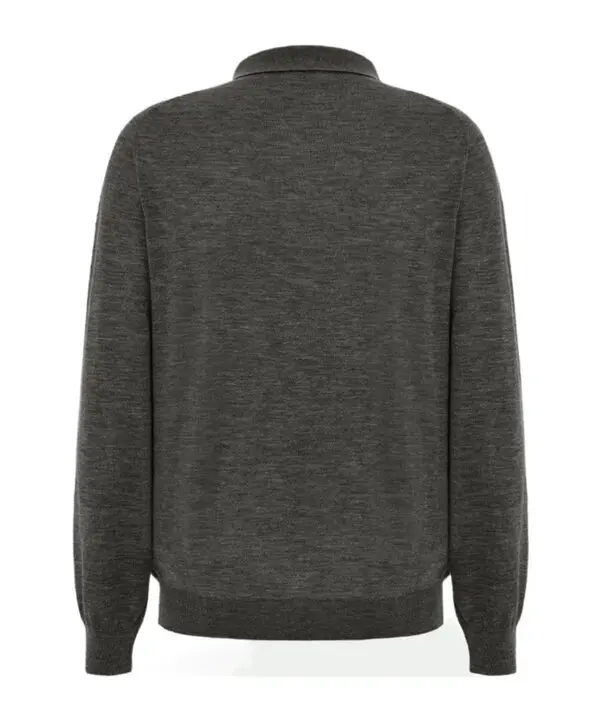 Malo Long-sleeve Polo Shirt - Slate Grey