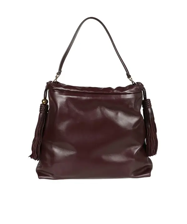 Etro Large Leather Kalispera Bag With Tassels