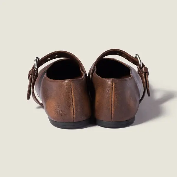 Miu Miu Nappa Leather Ballerinas
