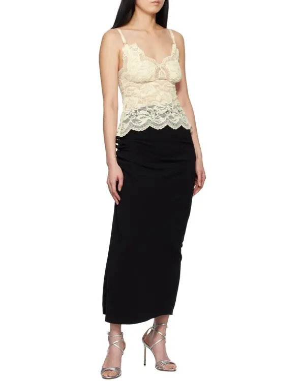 Rabanne Lace V-neck Tank Top