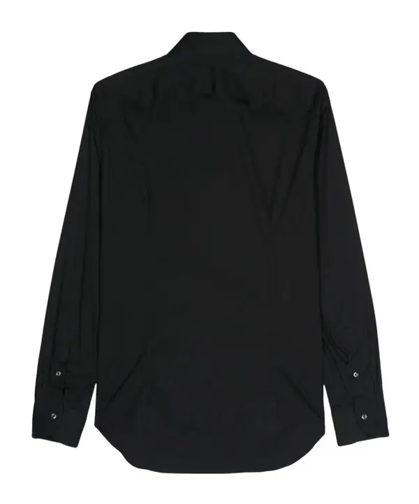 Canali Classic-collar Shirt - Black