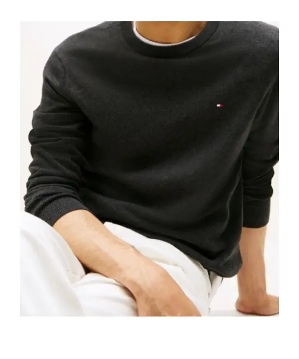 Tommy Hilfiger Embroidered Logo Crew Neck Sweater