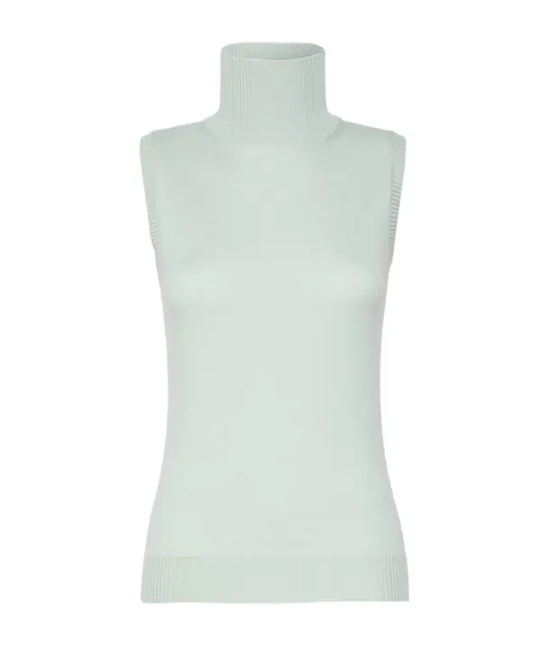 Sportmax Sleeveless Pure Wool Sweater - Light Green