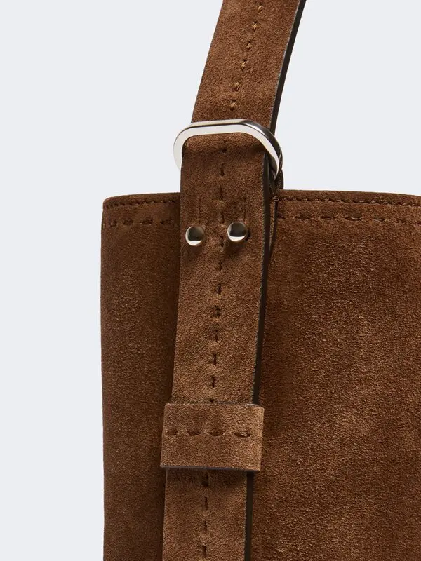 Max Mara Small Archetipo Bag In Split Leather