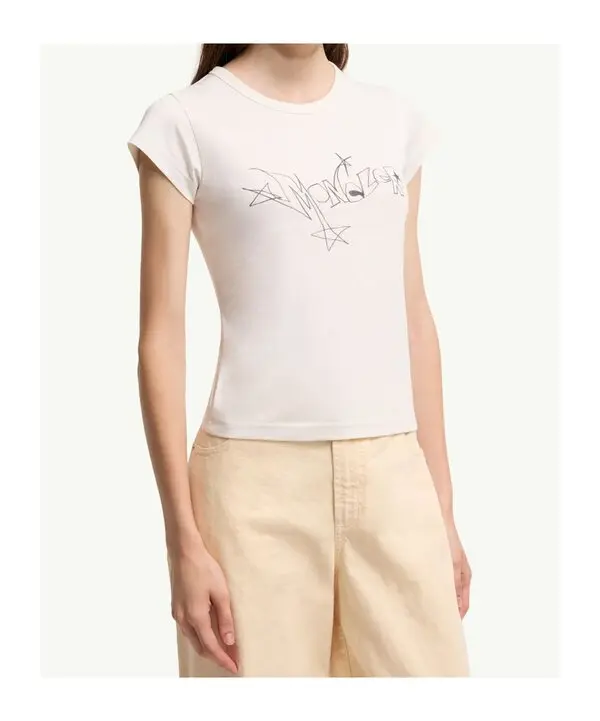Moncler Printed Cotton Jersey T-shirt