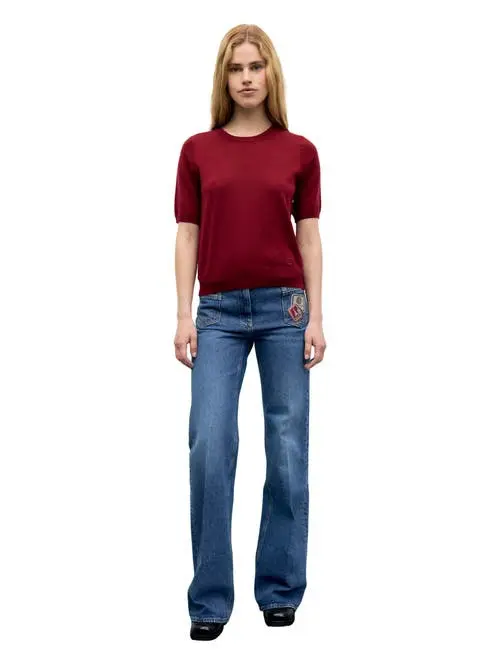 Gerard Darel Reine Roll Neck Merino Wool Sweater