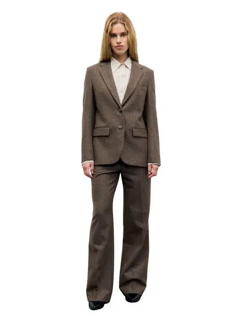 Gerard Darel Jov Herringbone Blazer