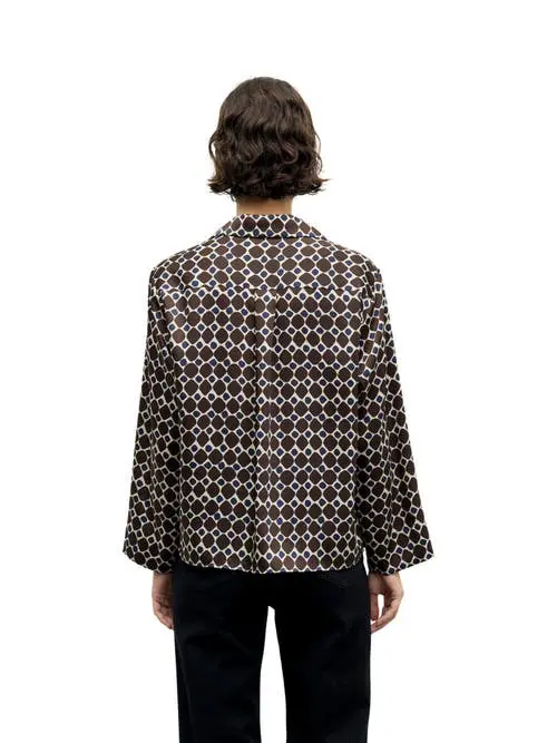 Gerard Darel Lorra Geometric Collared Top