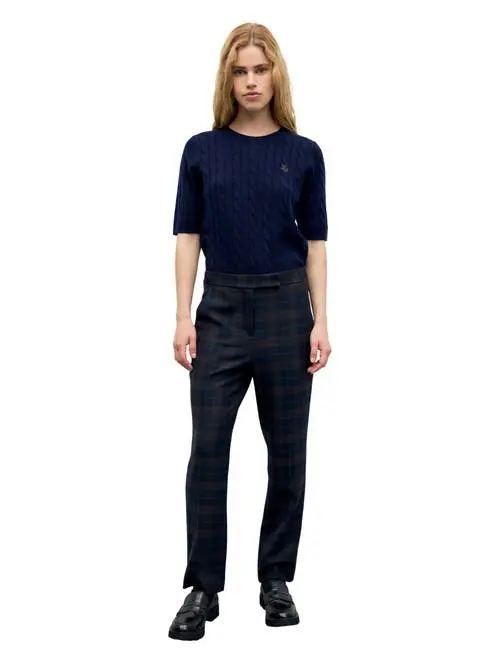 Gerard Darel Misa Mid Rise Ankle Grazer Trousers