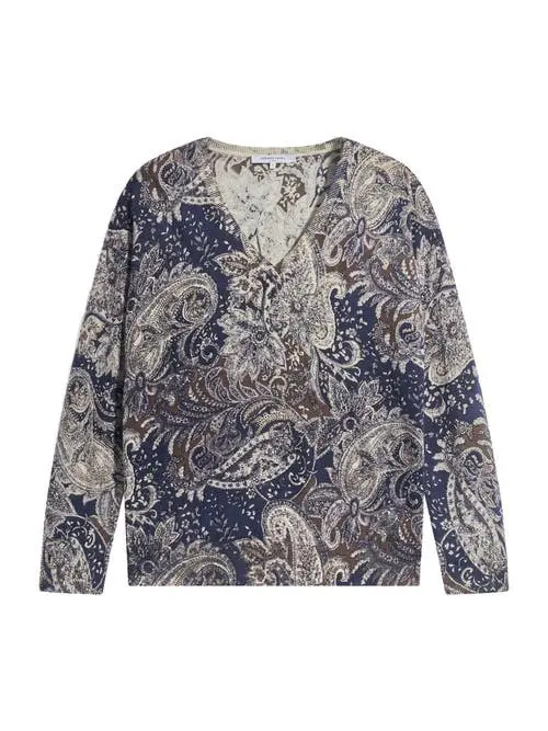 Gerard Darel Rhea Long Sleeve V-neck Sweater