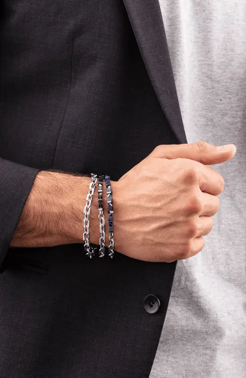 COEUR DE LION Precious Fusion Link Bracelet With Sodalite And Hematite
