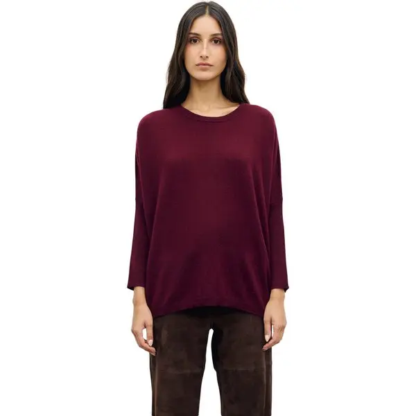 Gerard Darel 100% Cashmere Jumper - Bordeaux