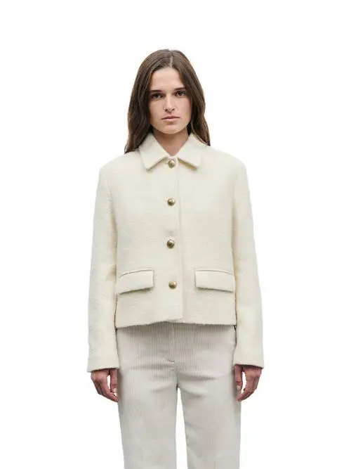 Gerard Darel Judit Cropped Tweed Jacket