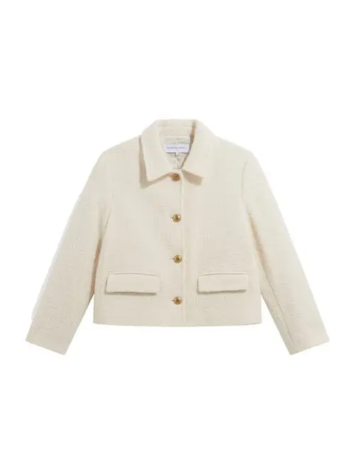 Gerard Darel Judit Cropped Tweed Jacket