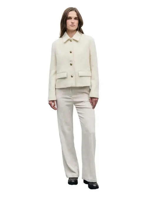 Gerard Darel Judit Cropped Tweed Jacket