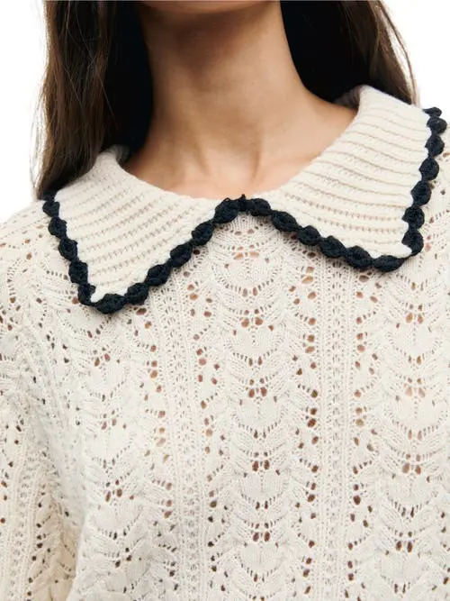 Gerard Darel Roca Long Sleeve Collared Jumper