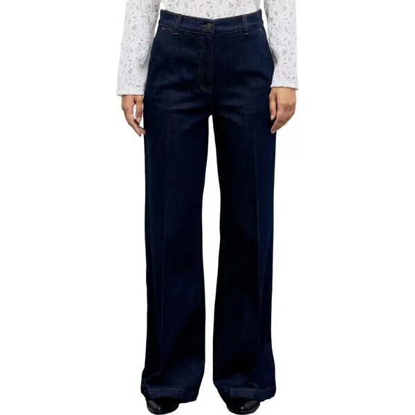 Gerard Darel Ivy Mid Rise Wide Leg Trousers